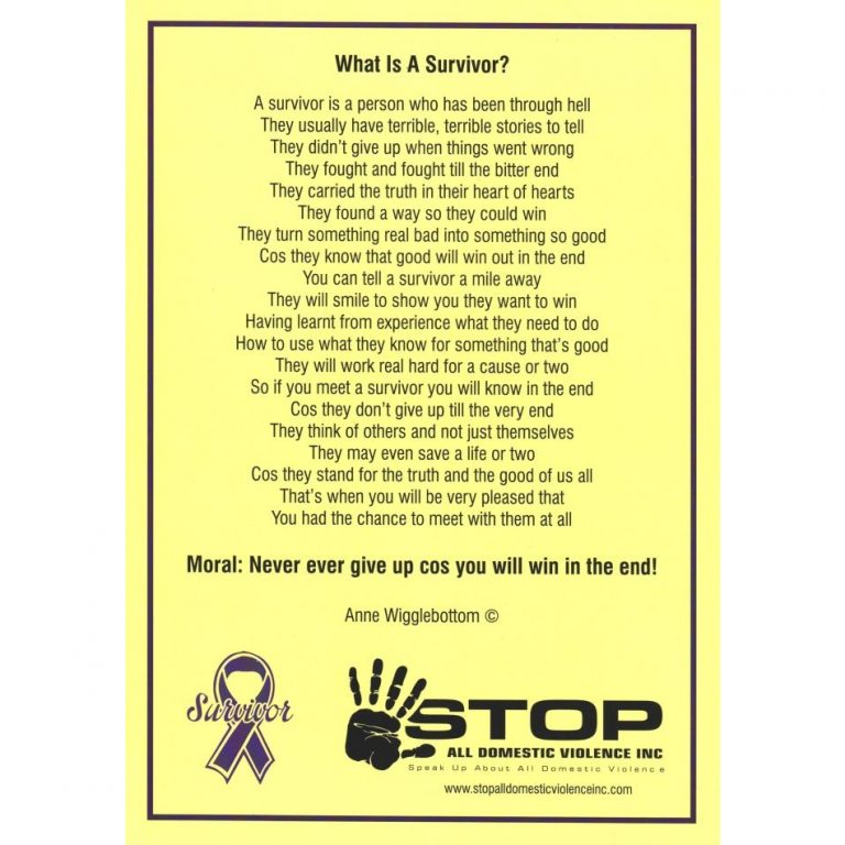 What is Integrity - Poem - Stop All Domestic Violence Inc.